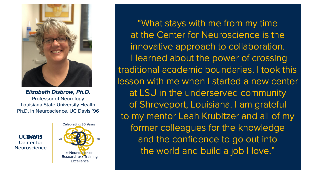 UC Davis Center for Neuroscience - CNS Alumni